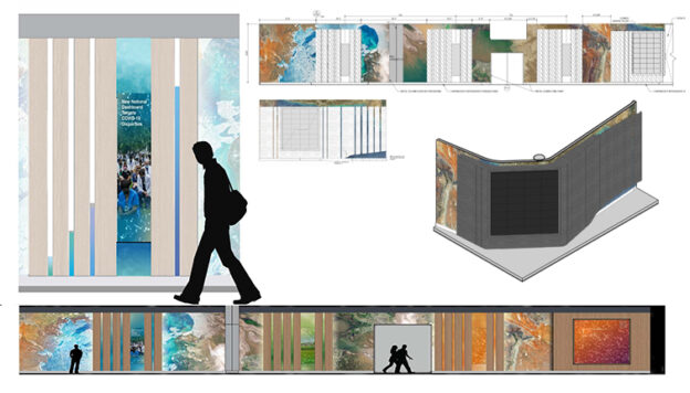Emory University, Randall Rollins Building, "Pulse" Connector Graphics ...